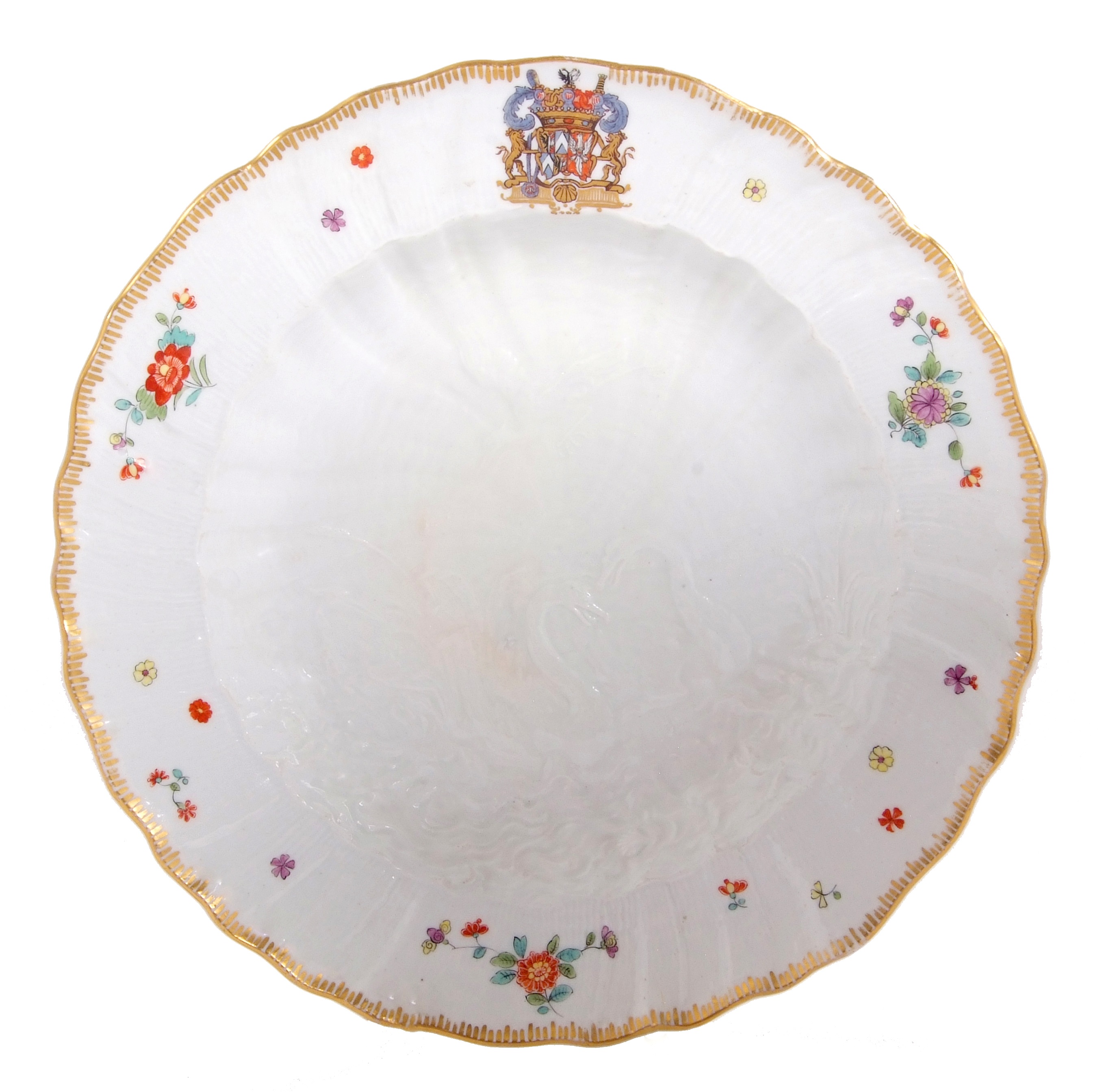 Rare Meissen ‘Swan Service’ Plate In Keys Summer Fine Sale