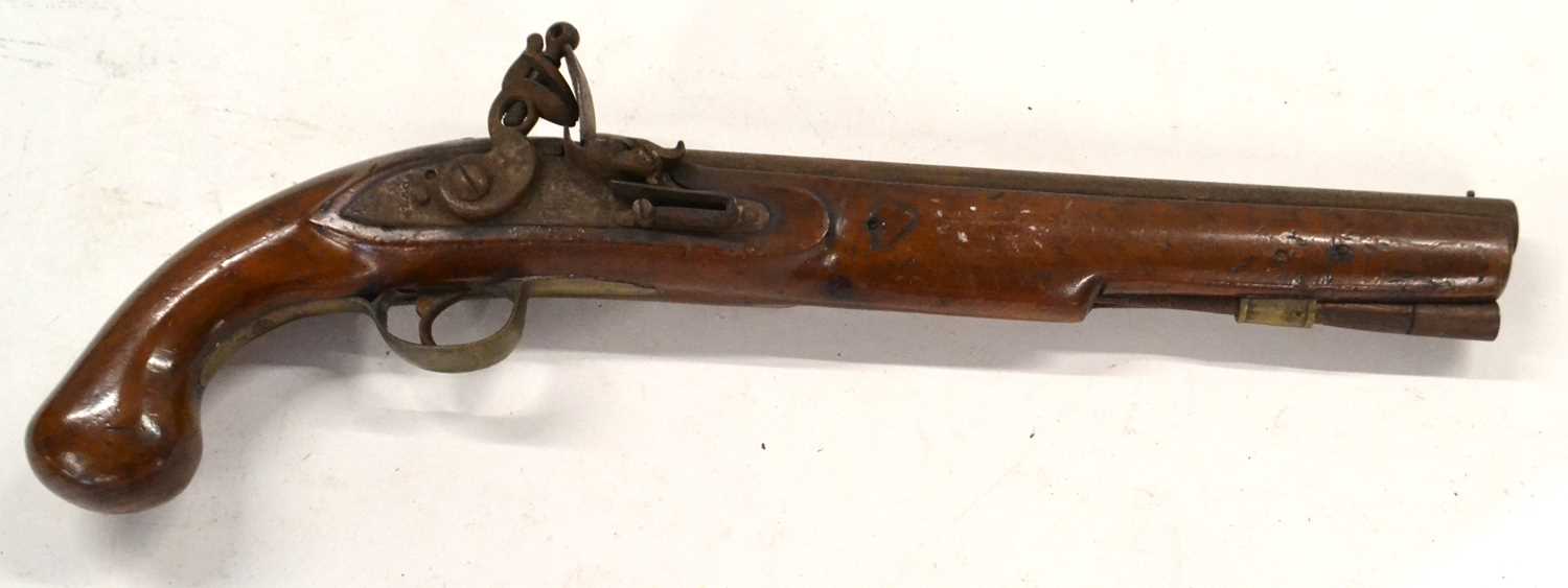 Lot 177 - British flint lock pistol made by Tower,