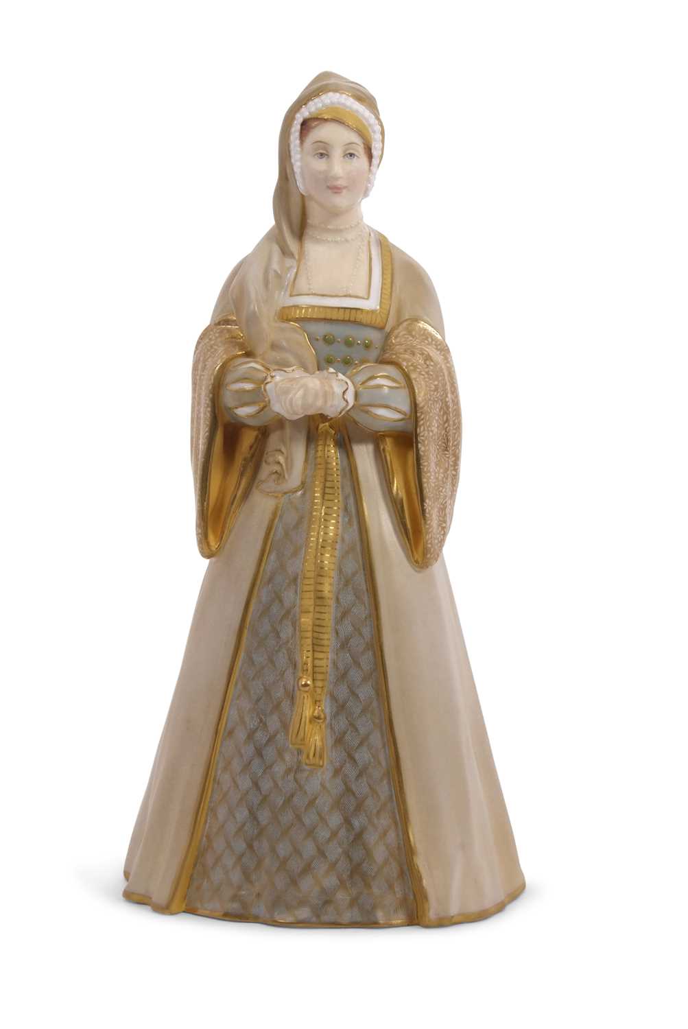 Lot 39 - A Royal Worcester model of Anne Boleyn, model