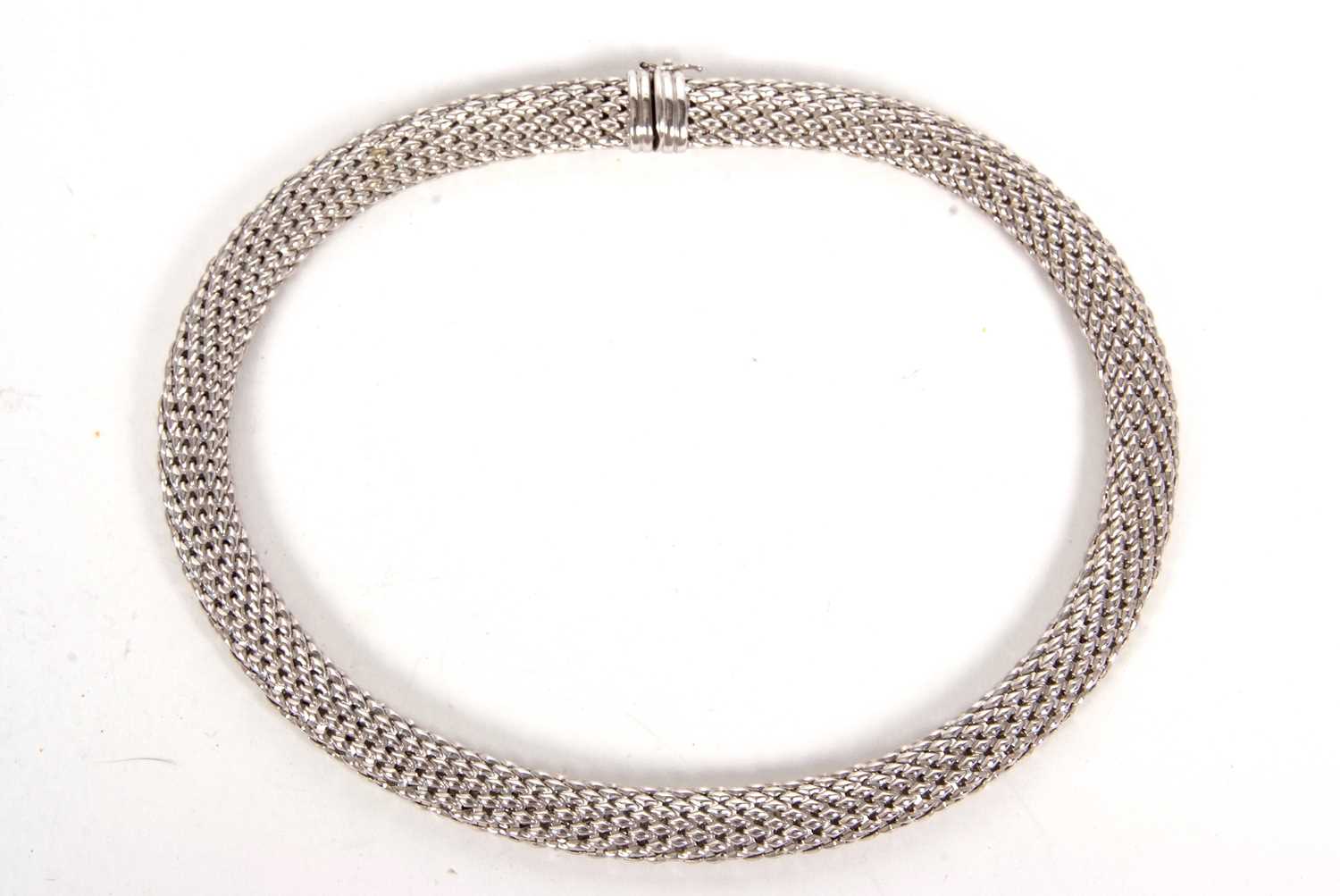 Lot 94 - A silver collarette by Brett Wasserman, the