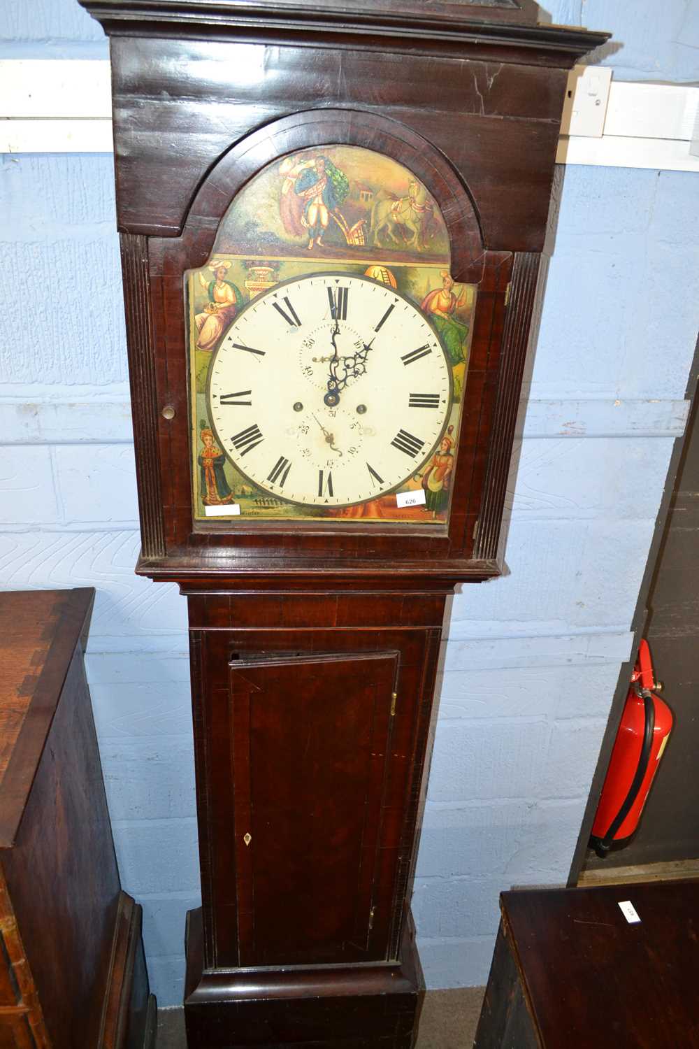 Lot 626 - A 19th Century long cased clock, the
