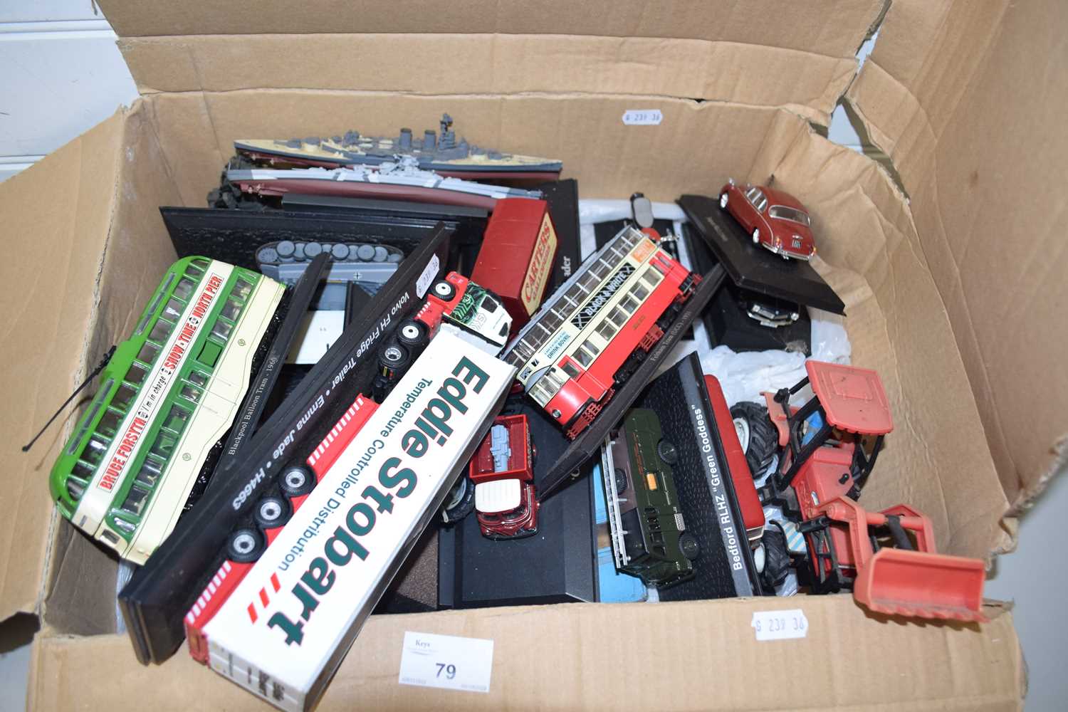 Lot 79 - COLLECTION OF VARIOUS MODEL TRAMS, LORRIES