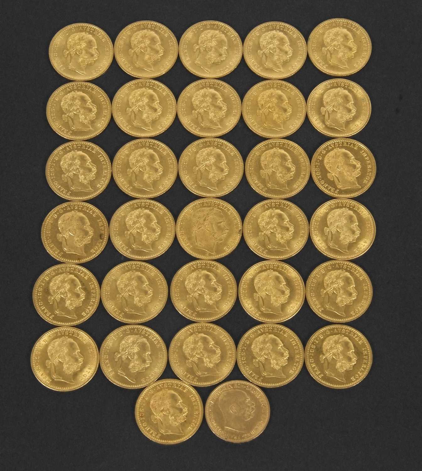 Lot 340 - A collection of 32 Austrian gold 1 Ducat