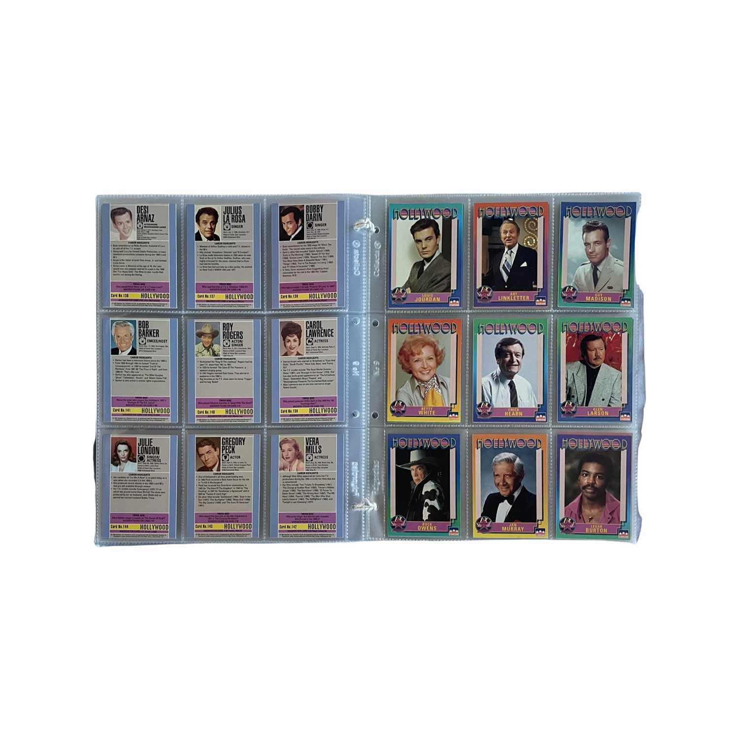 Lot 10 - A set of Hollywood Hall of Fame trading cards